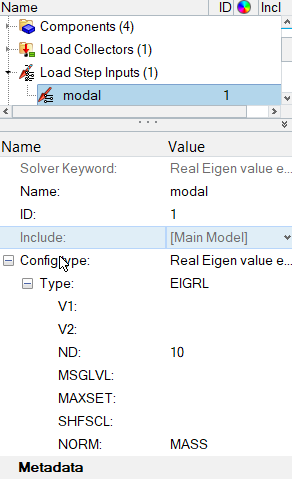 OS-T: 1110 Modal Analysis Setup