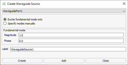 Adding a Waveguide Source