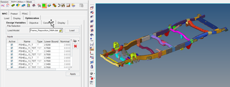 MAC - Optimization Tab