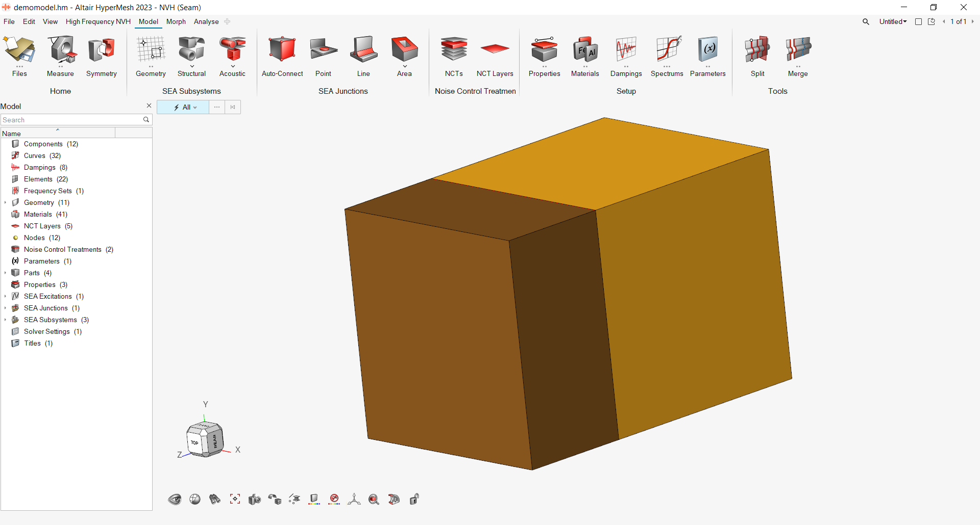 High Frequency NVH User Interface