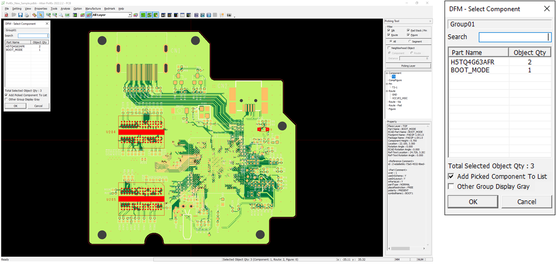 Component Group Type Window