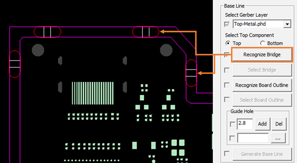 PCB Outline and Bridge Recognition