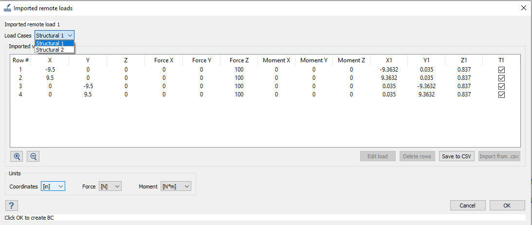 SS-T: 3015 Imported Remote Loads on Specific Faces