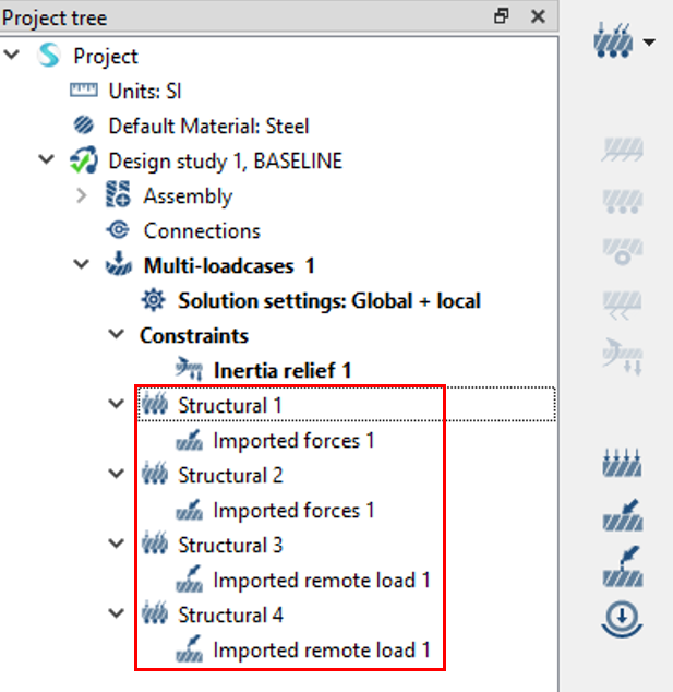 SS-T: 4040 Multi-loadcases Workbench